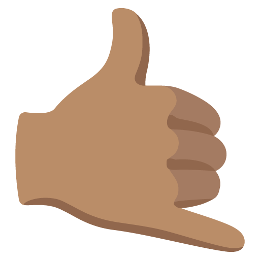 🤙🏽 Call Me Hand: Medium Skin Tone Emoji Meaning - From Girl & Guy ...