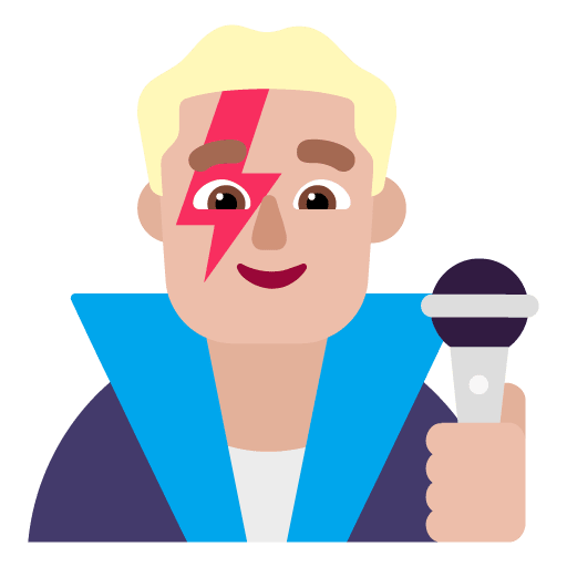 👨🏼‍🎤 Man Singer: Medium-Light Skin Tone Emoji Meaning - From Girl & Guy ...